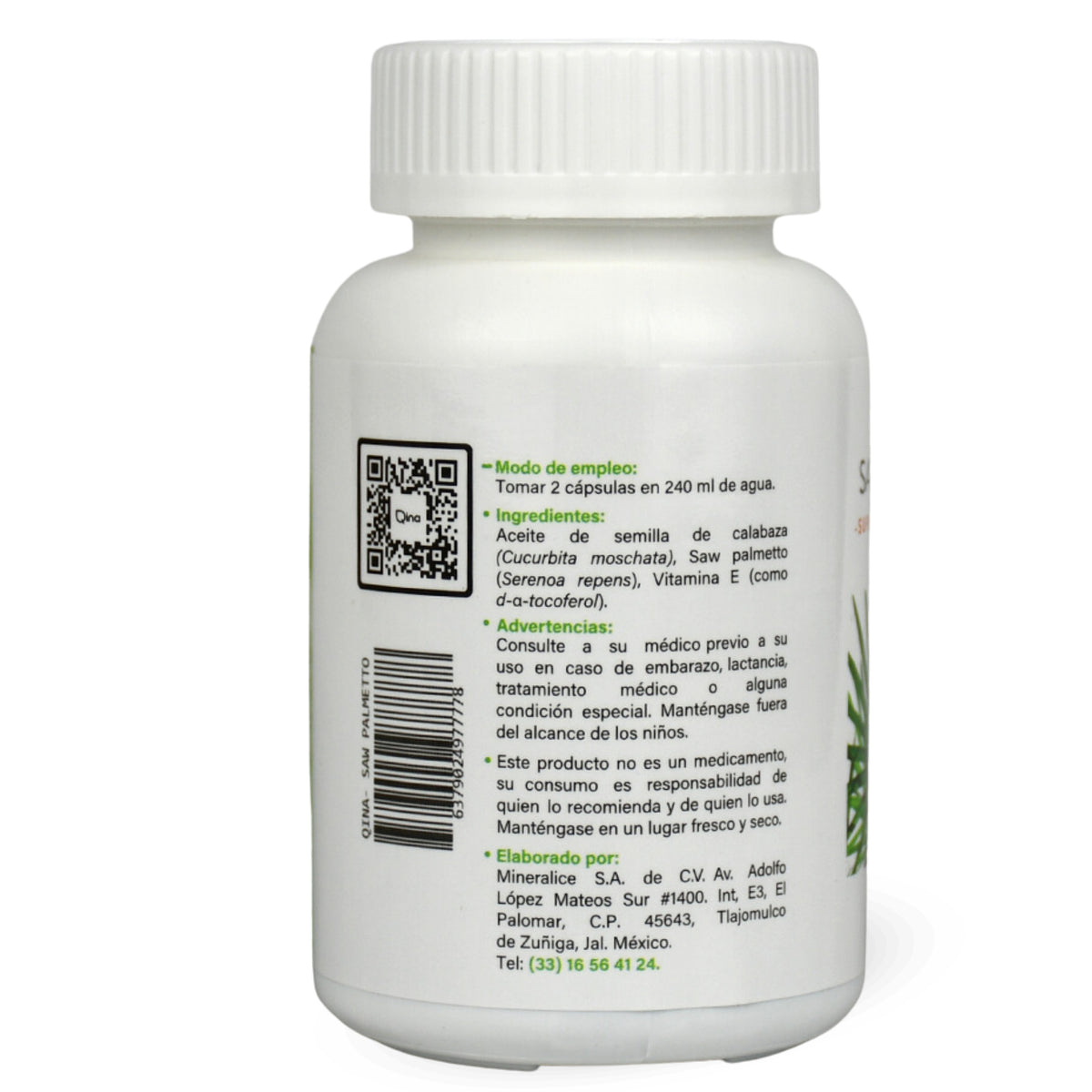 SAW PALMETTO 60 cápsulas de 730 mg c/u – RMFLEX