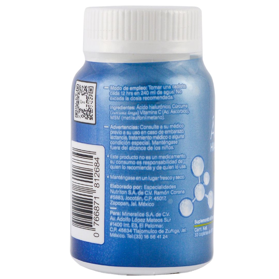 Ácido hialurónico Qina ntl 30 comprimidos 850 mg – RMFLEX