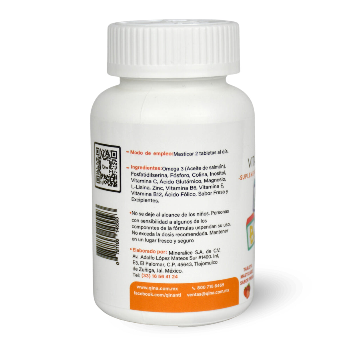 VITAQIDS 90 tabletas de 600 mg c/u – RMFLEX